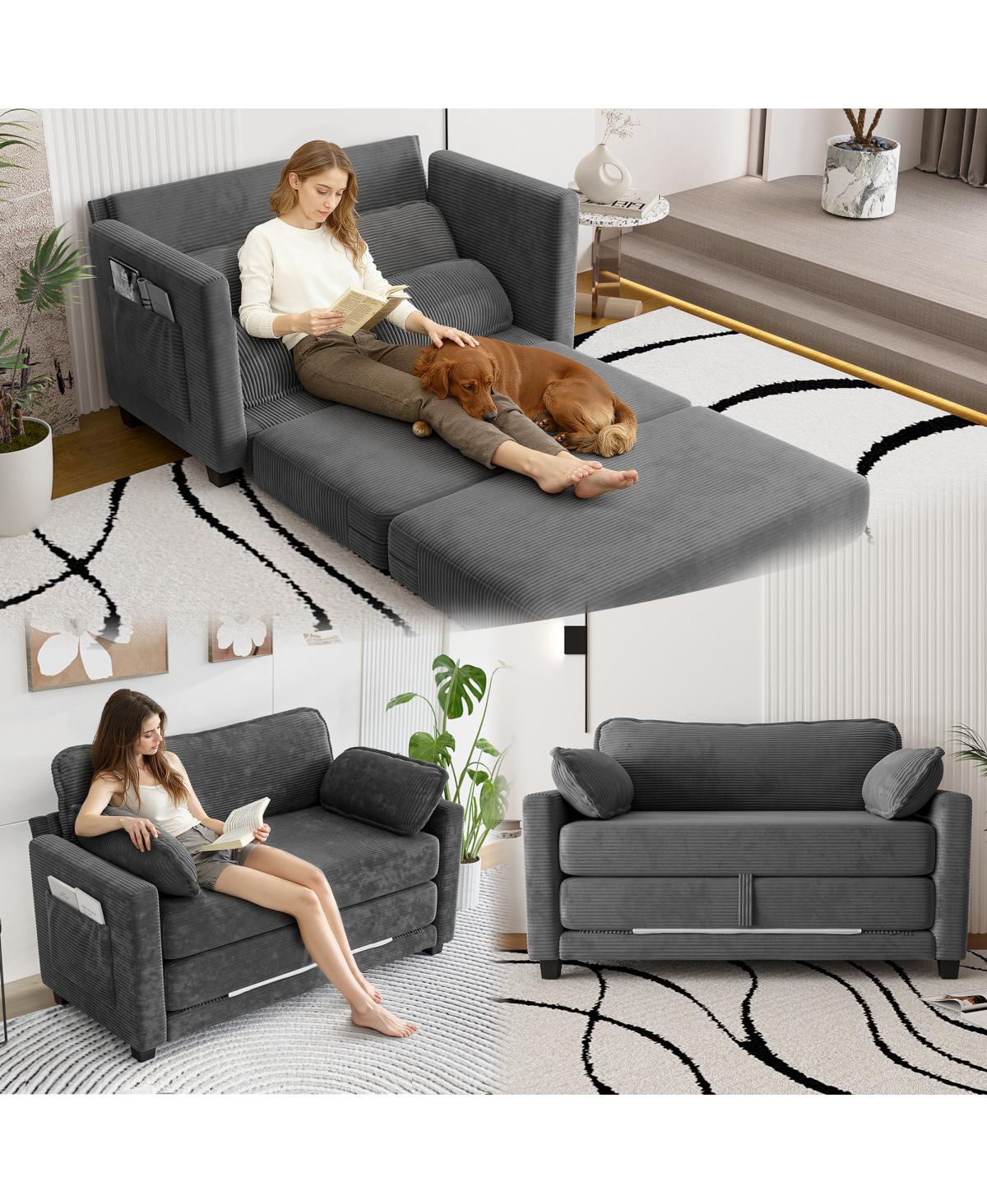 Click here for Streamdale Furniture 2-in-1 Convertible Corduroy S... prices