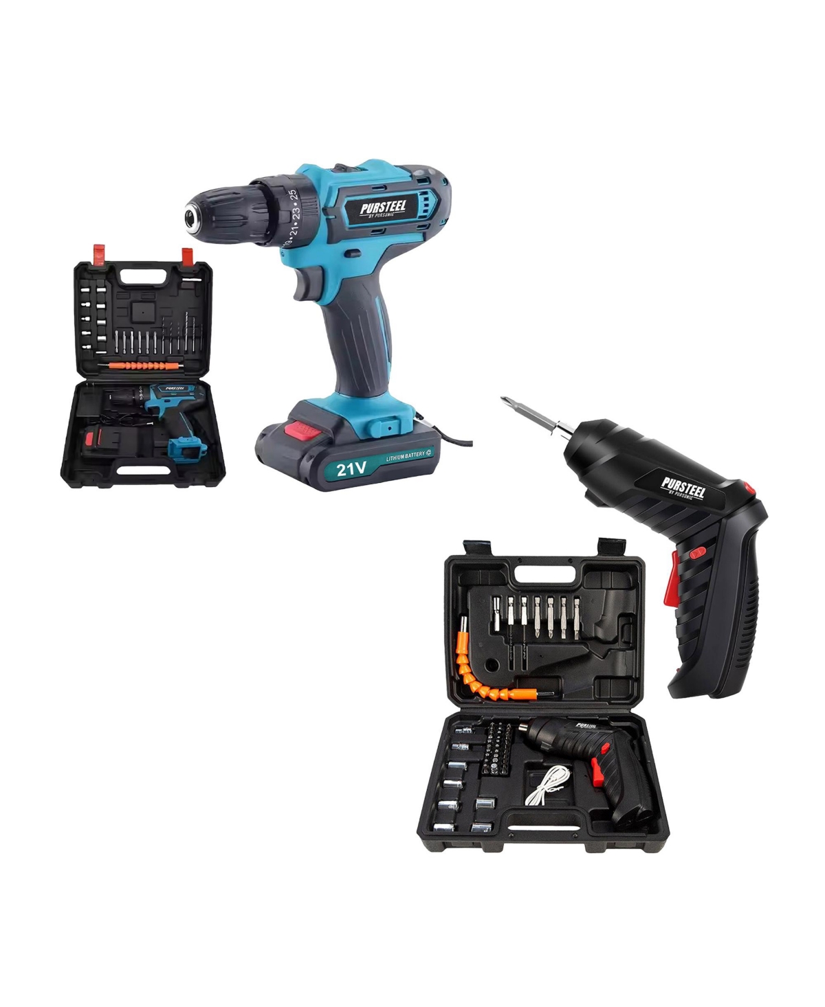 Click here for Pursonic Power Tool Bundle: 21V Cordless Drill & R... prices