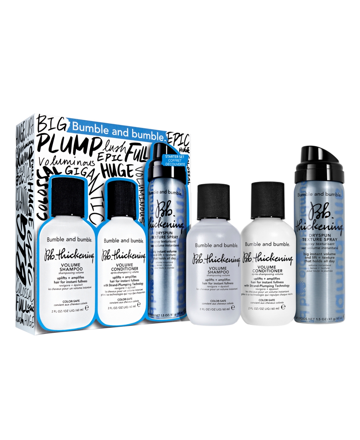 Click here for Bumble and Bumble 3-Piece Travel Size Thickening B... prices