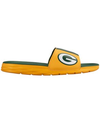 Nike Men's Green Bay Packers Benassi Solarsoft Slides - Macy's