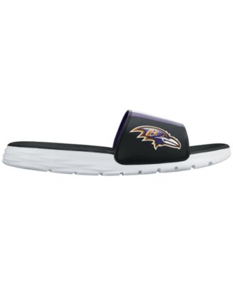 Nike Men's Baltimore Ravens Benassi Solarsoft Slides - Macy's