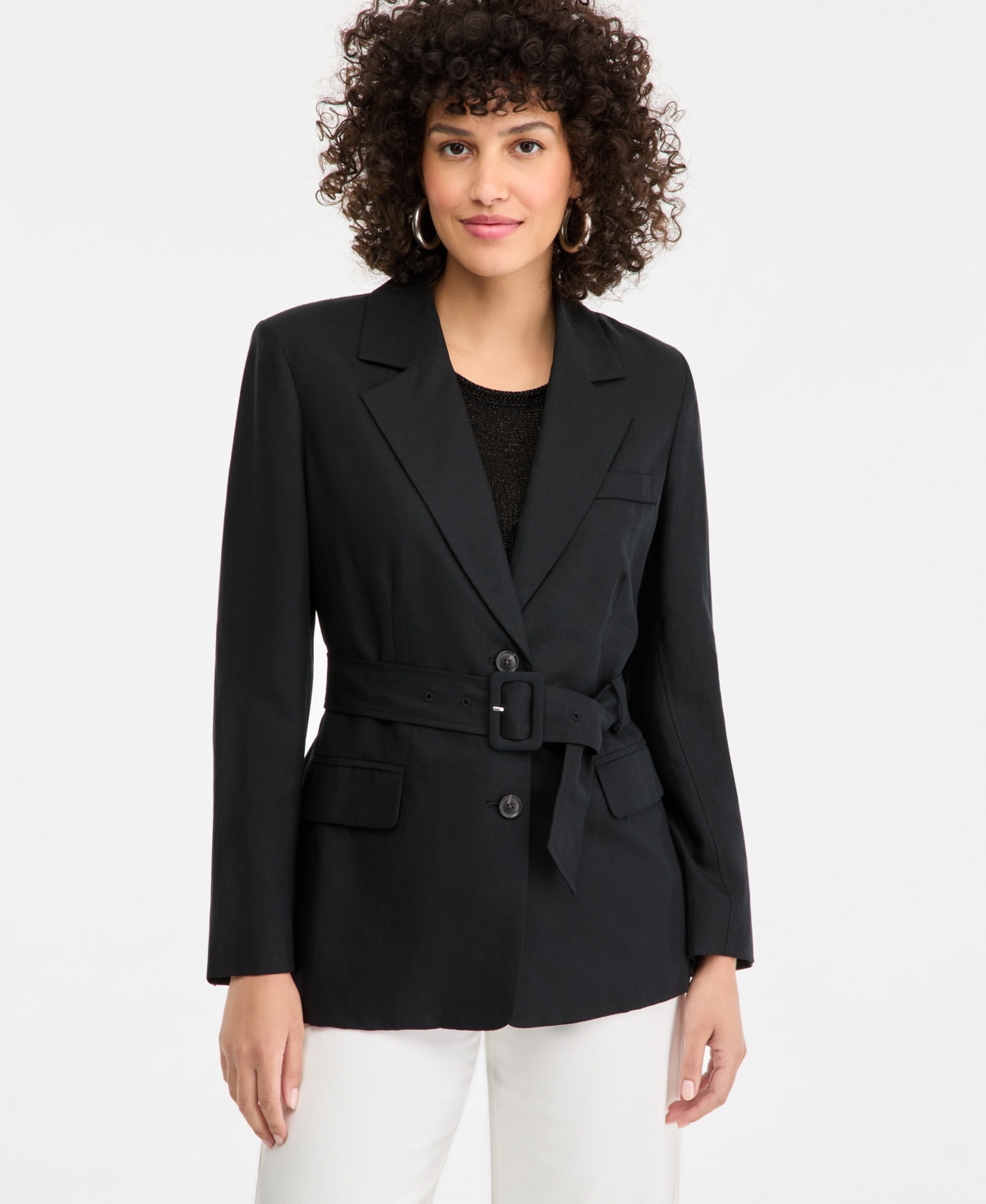 Click here for I.n.c. International Concepts Womens Belted Blazer... prices