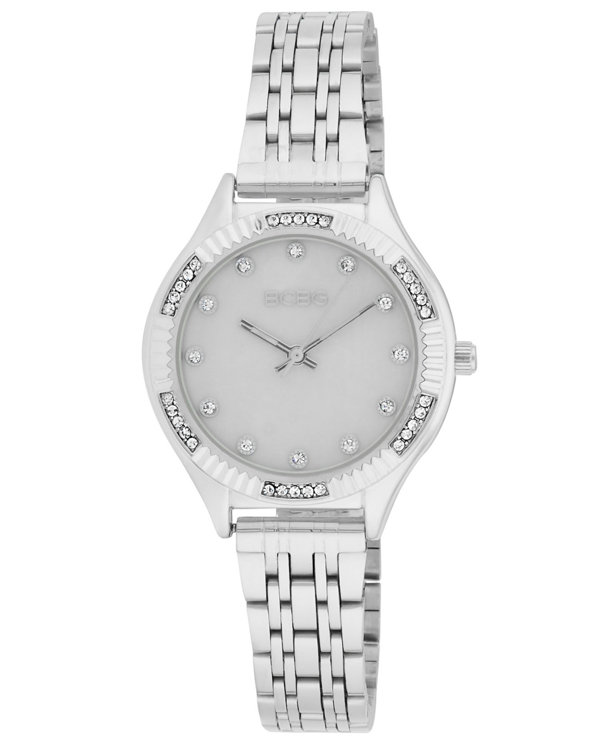 Click here for Bcbg Womens Quartz Round Silver Stainless Steel Wa... prices
