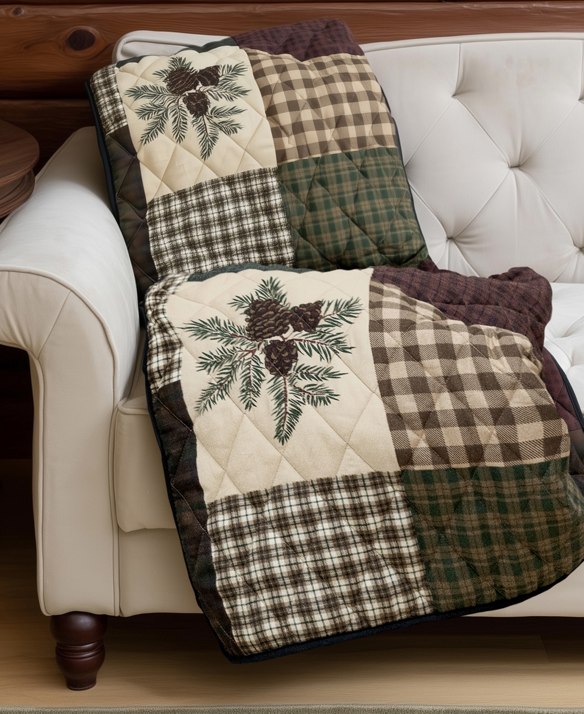 Click here for Your Lifestyle Pine Panels Reversible Throw  50 x... prices
