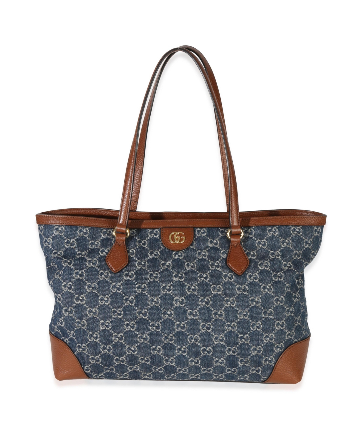 Click here for Pre-Owned Gucci Blue New Denim Gg Monogram Dollar... prices