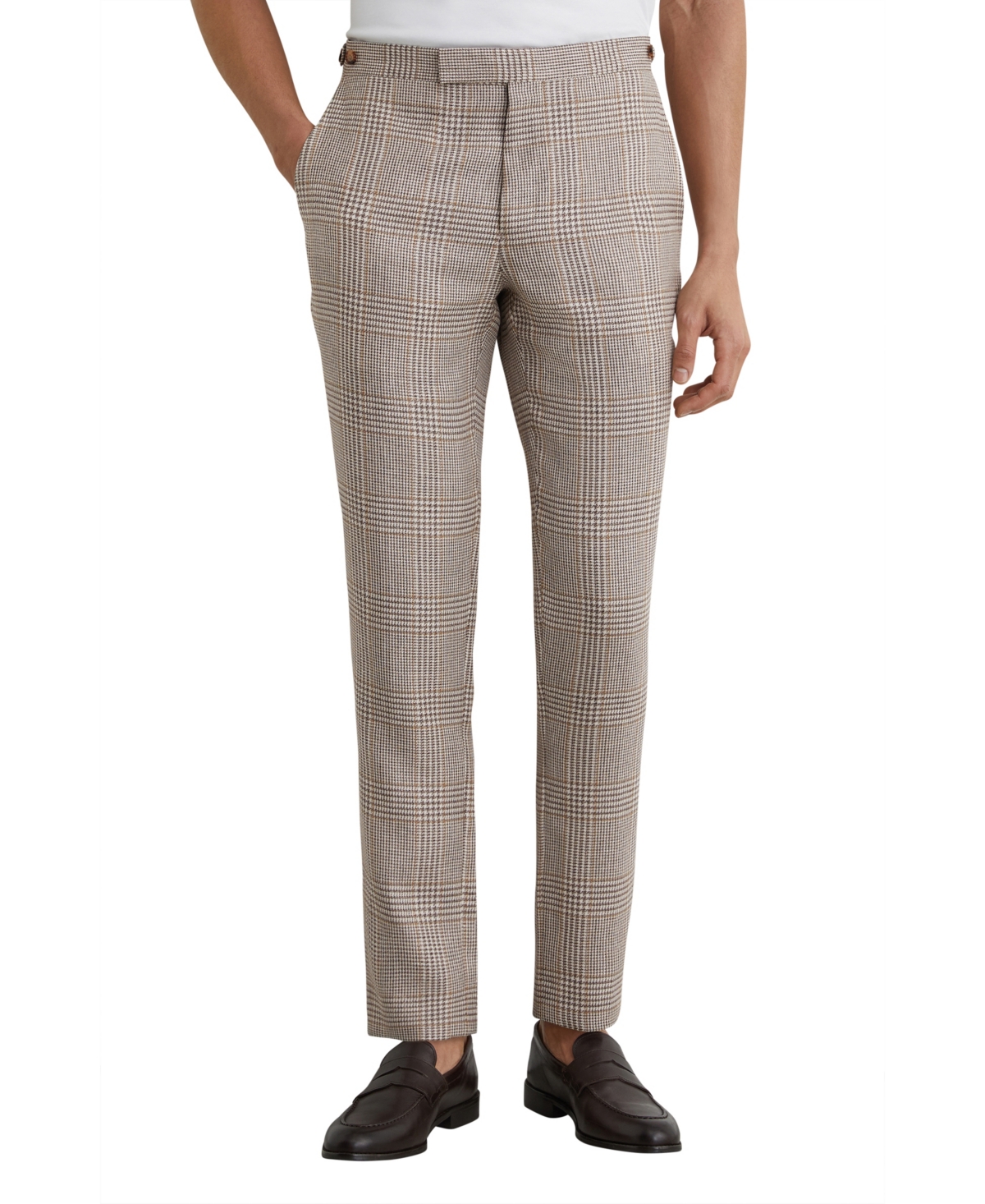 Click here for Reiss Mens Epsom Prince Of Wales Check Mixer Pant... prices