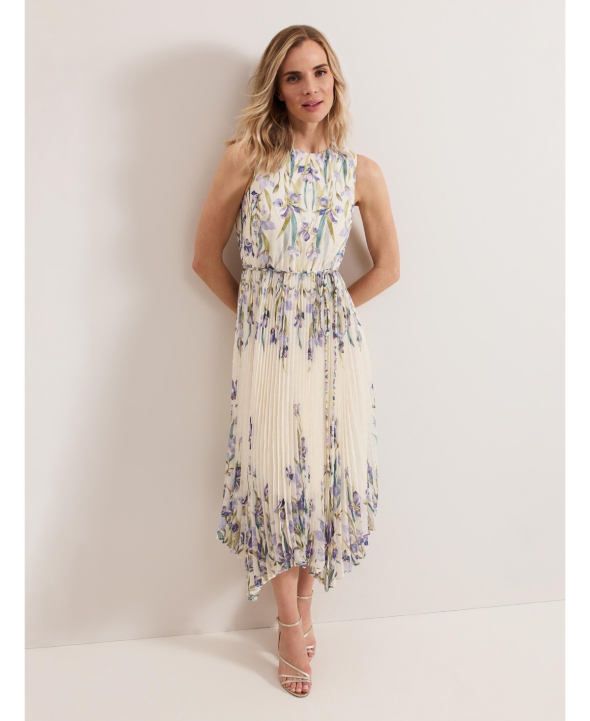 Click here for Phase Eight Womens Georgiana Pleated Midi Dress Dr... prices