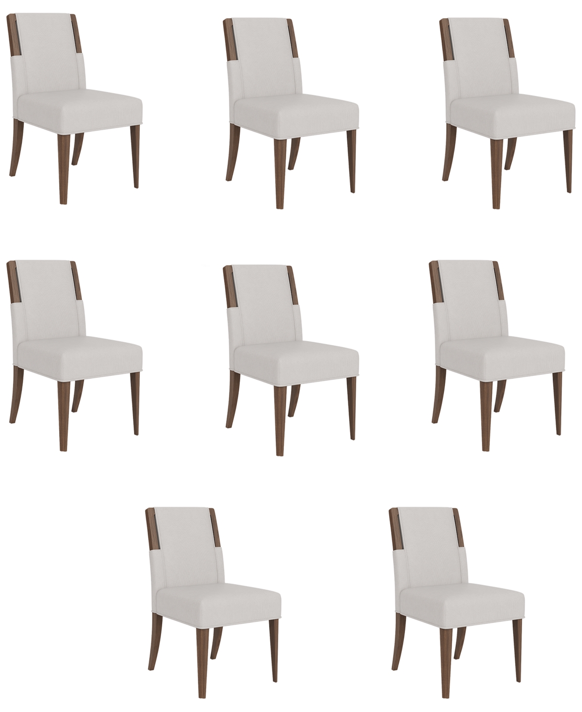 Click here for Amelie 8-Piece Wood Upholstered Dining Chair Set -... prices