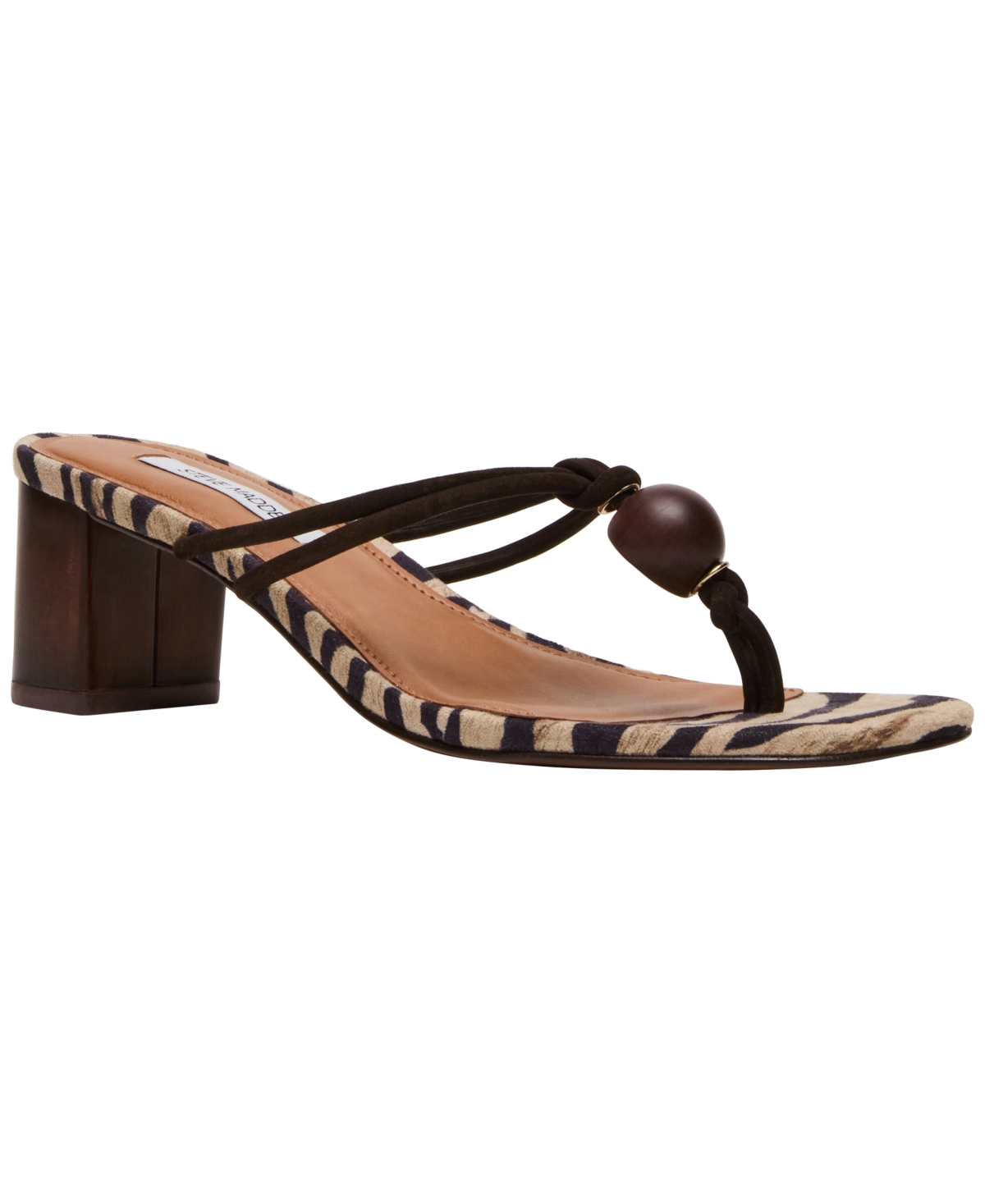 Click here for Steve Madden Womens Remedy Stone Block Heel Thong... prices