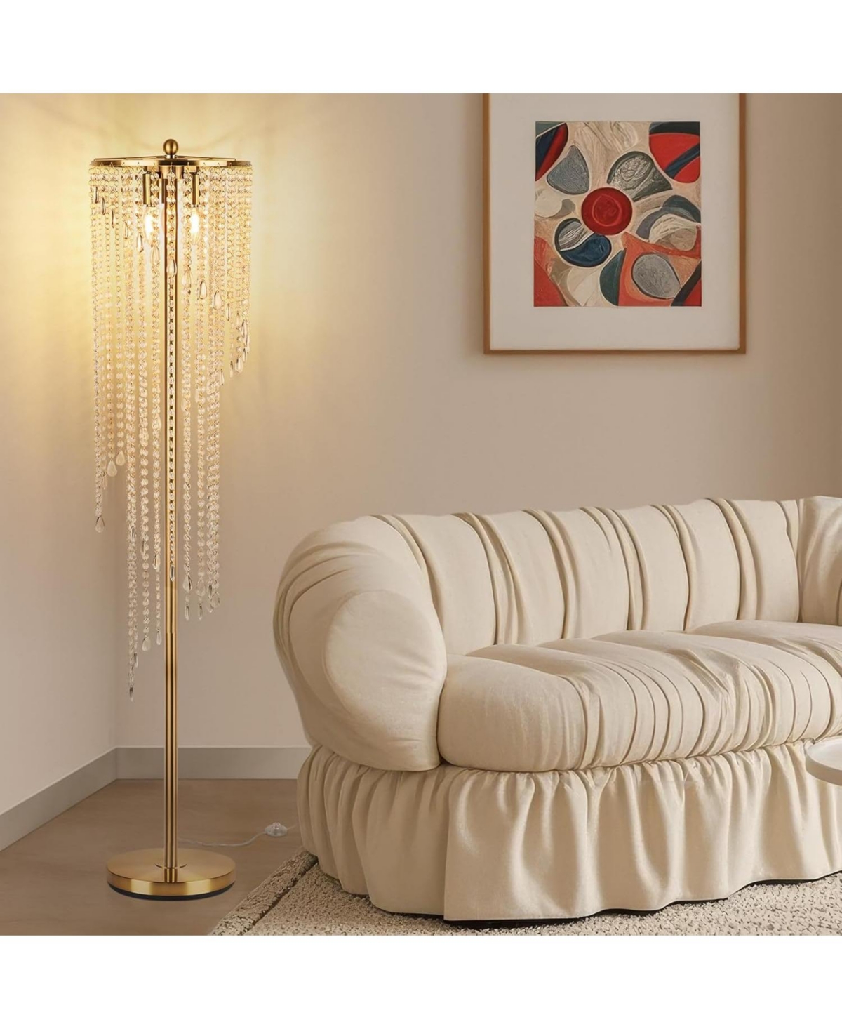 Click here for Busdays 63 Tall Floor Lamps with Double-Layer Crys... prices