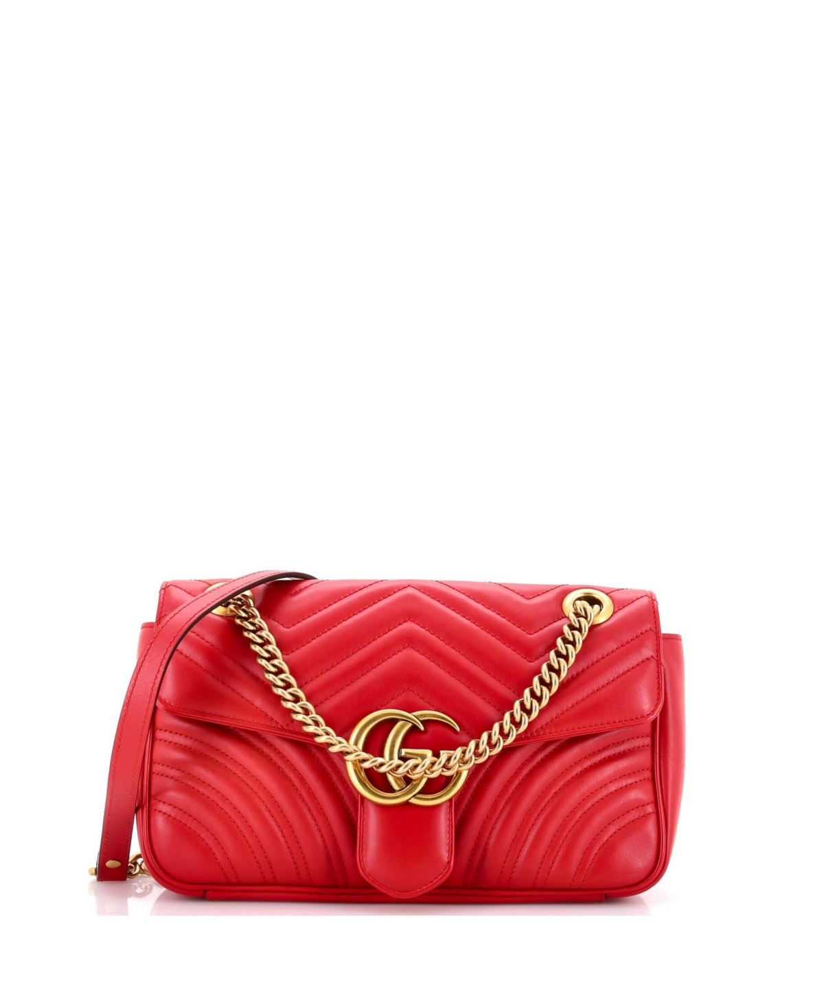 Click here for Pre-Owned Gucci Medium Gg Marmont Flap Bag Matelas... prices