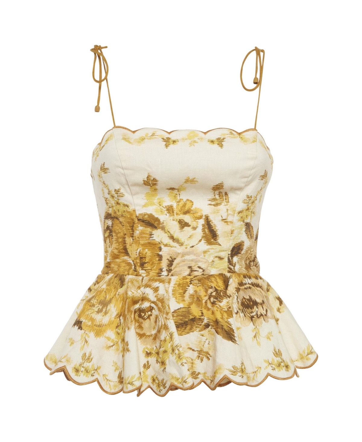 Click here for Pre-Owned Zimmermann Womens Printed Cotton Peplum... prices