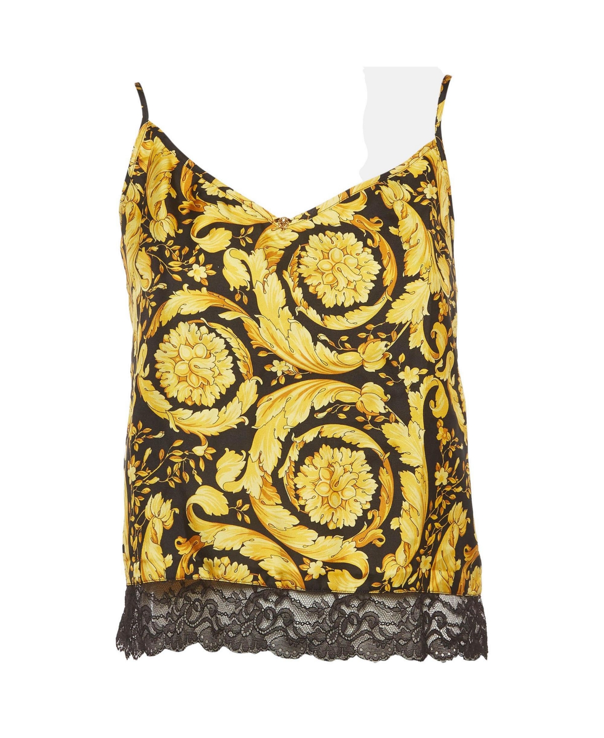 Click here for Pre-Owned Versace Womens Barocco Print Silk Camiso... prices