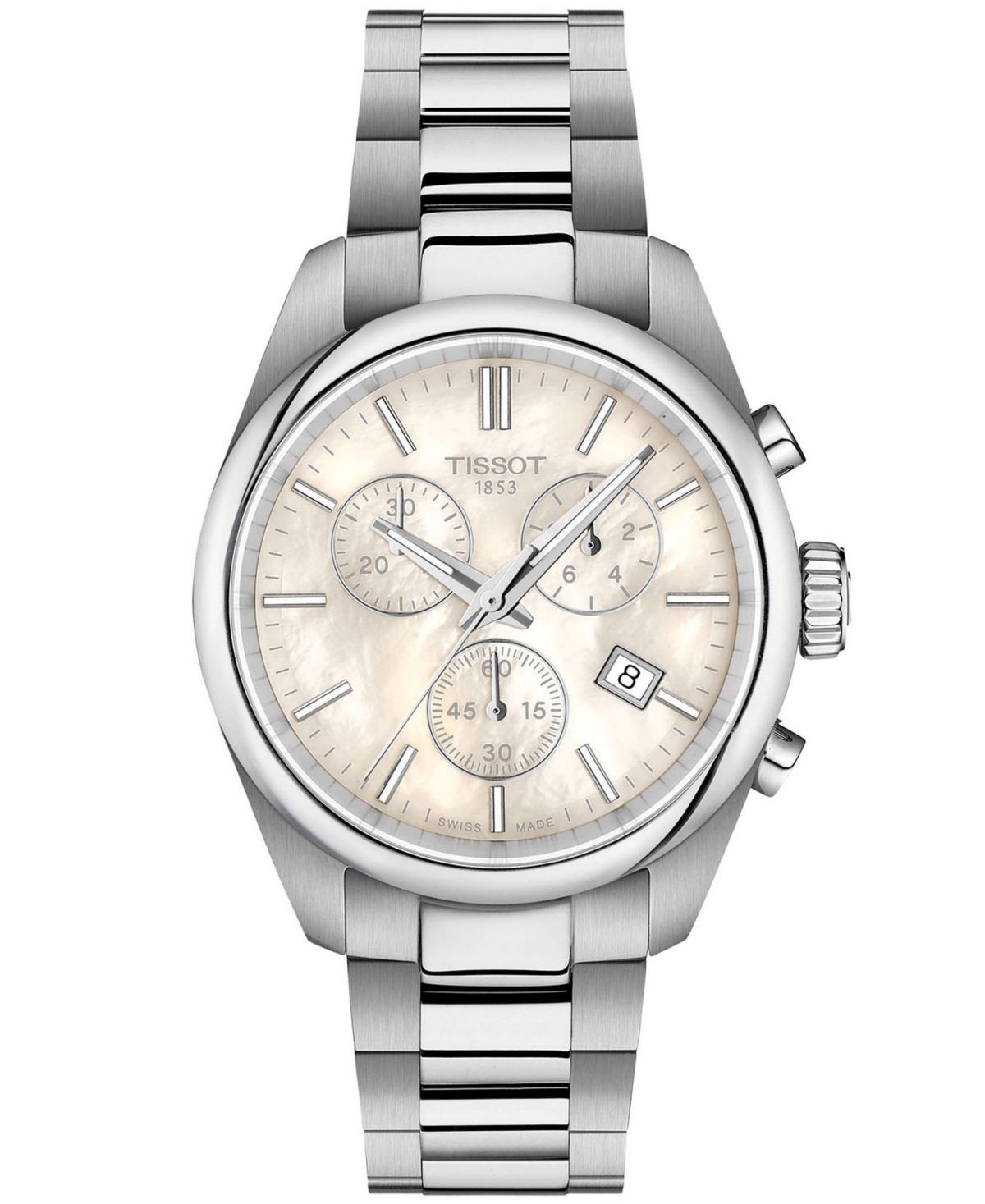 Click here for Tissot Mens Gray Stainless Steel Strap Watch 36mm... prices