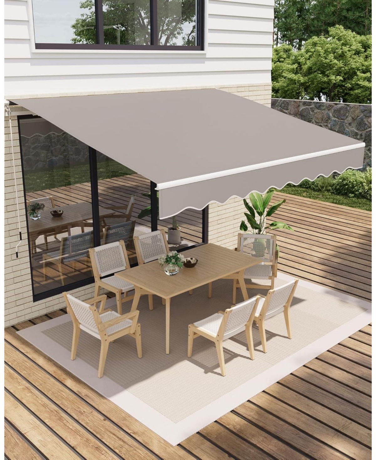 Click here for gaomon 12x10Feet Retractable Waterproof Patio Awni... prices