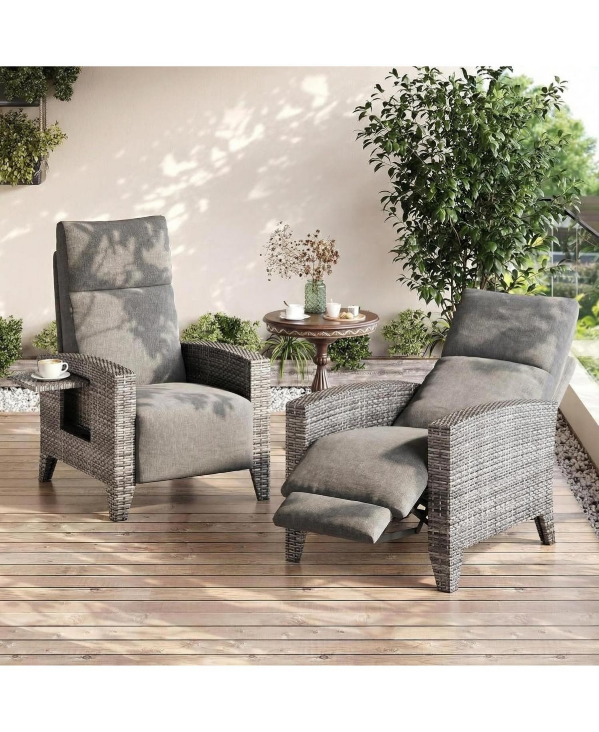 Click here for gaomon Outdoor Reclining Patio Chair with Adjustab... prices