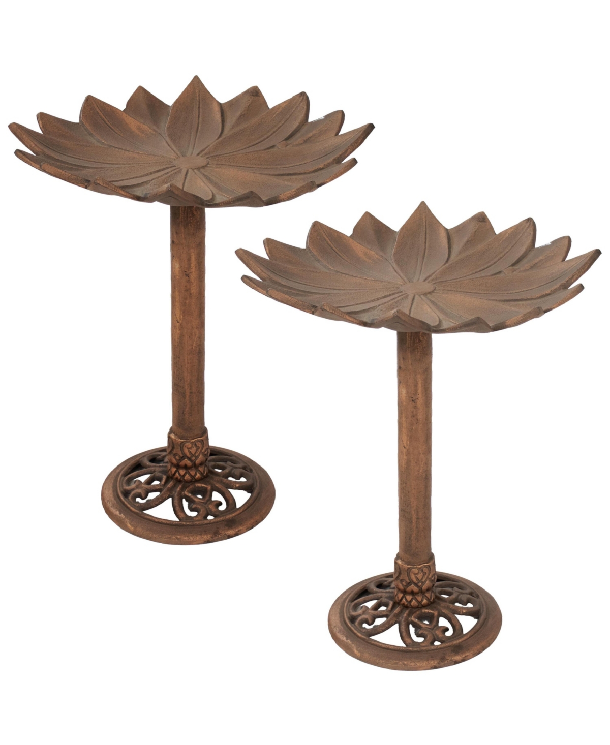 Click here for Sunnydaze Decor Garden Lotus Cast Aluminum Metal B... prices