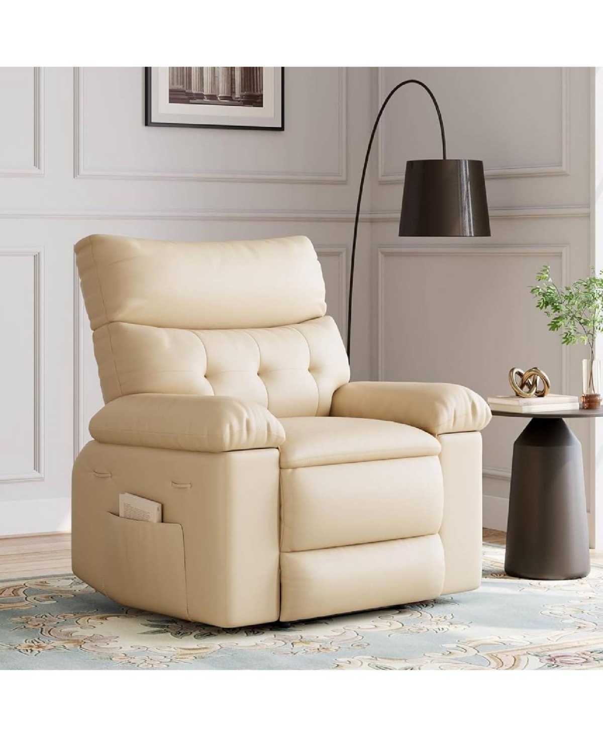 Click here for gaomon Pu Leather Oversized Rocker Recliner Sofa C... prices