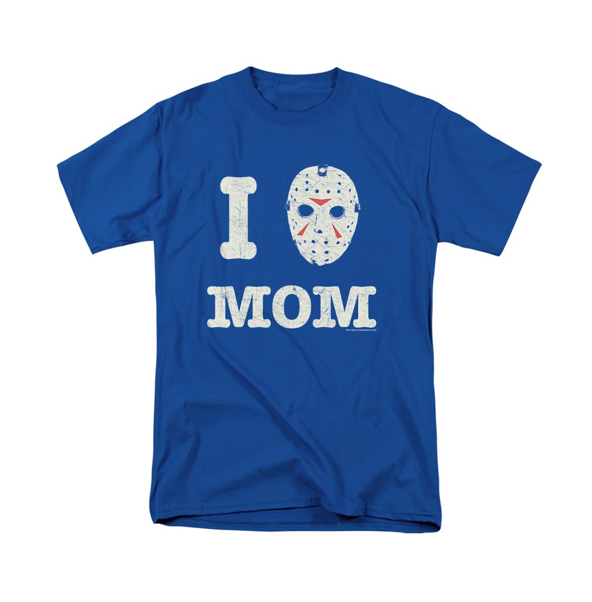 Click here for Friday The 13th Mens Mommas Boy T-Shirt - Royal prices