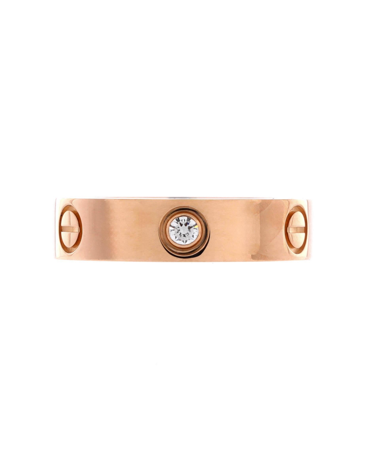 Click here for Pre-Owned Cartier Love 3 Diamonds Band Ring - 18k... prices