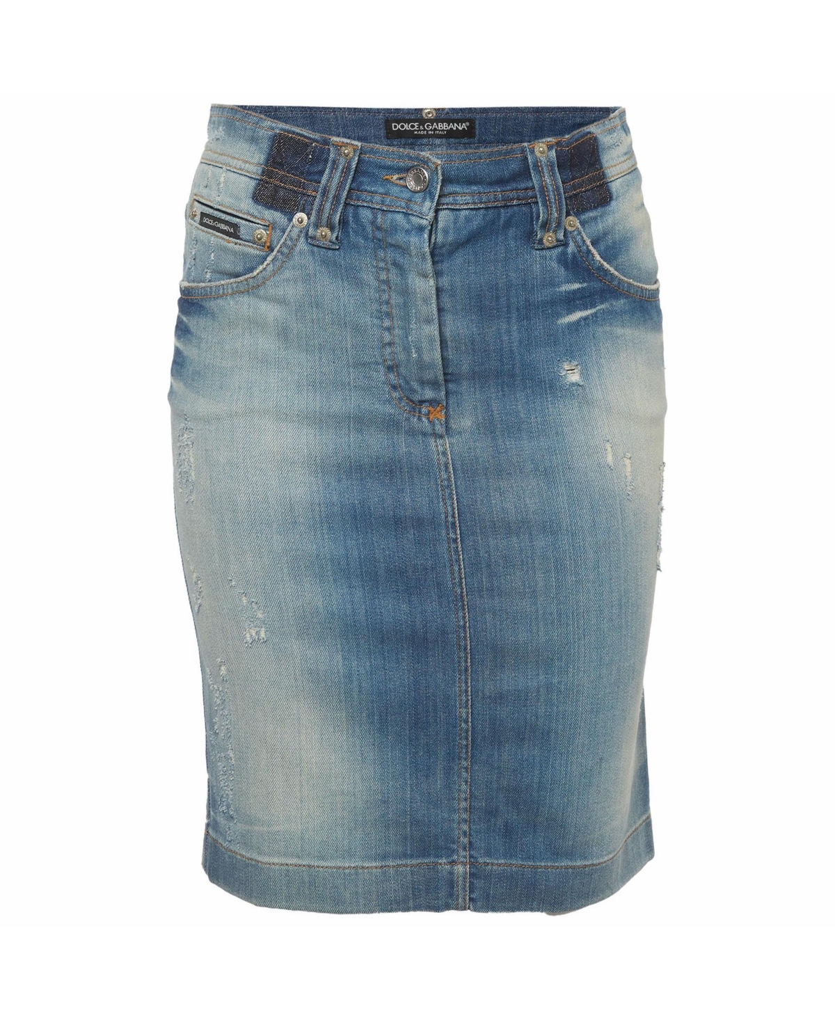 Click here for Pre-Owned Dolce and Gabbana Womens Faded Denim Pen... prices