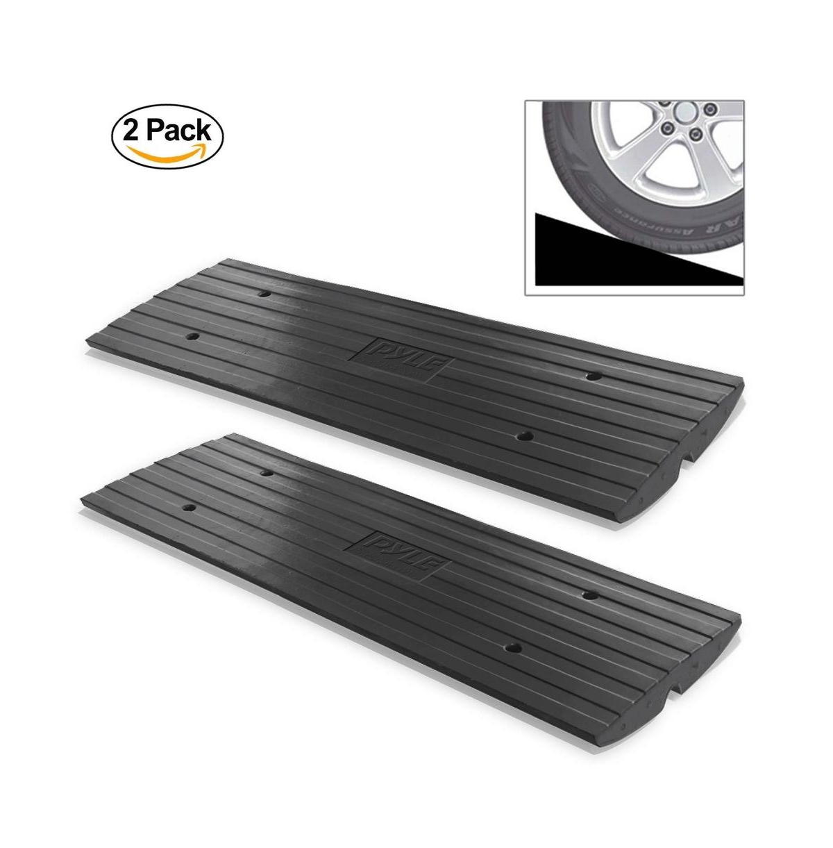 Click here for Pyle Driveway Threshold Car Curb Ramps  Set of 2 -... prices