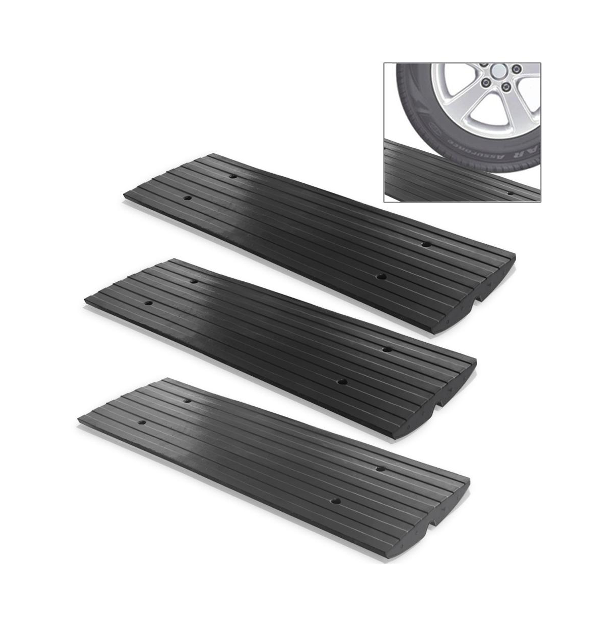 Click here for Pyle Driveway Threshold Car Curb Ramps  3-Piece Se... prices