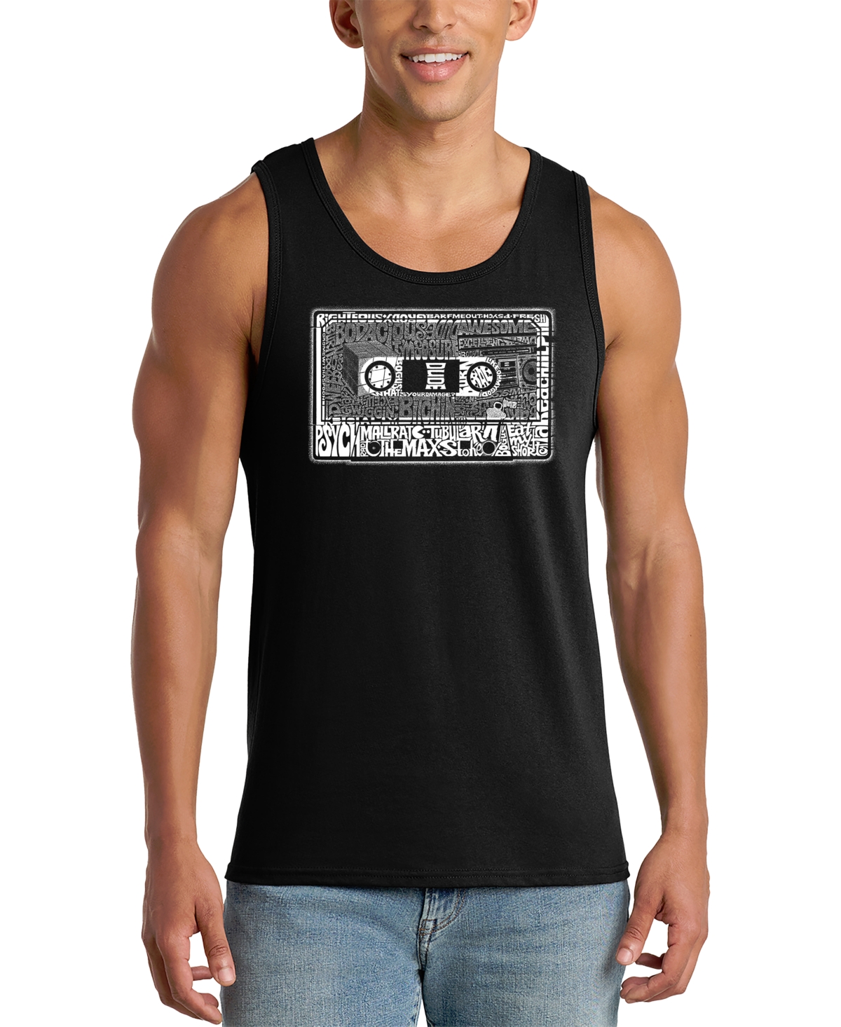 Click here for La Pop Art Mens Cassette Tape Retro Word Art Graph... prices
