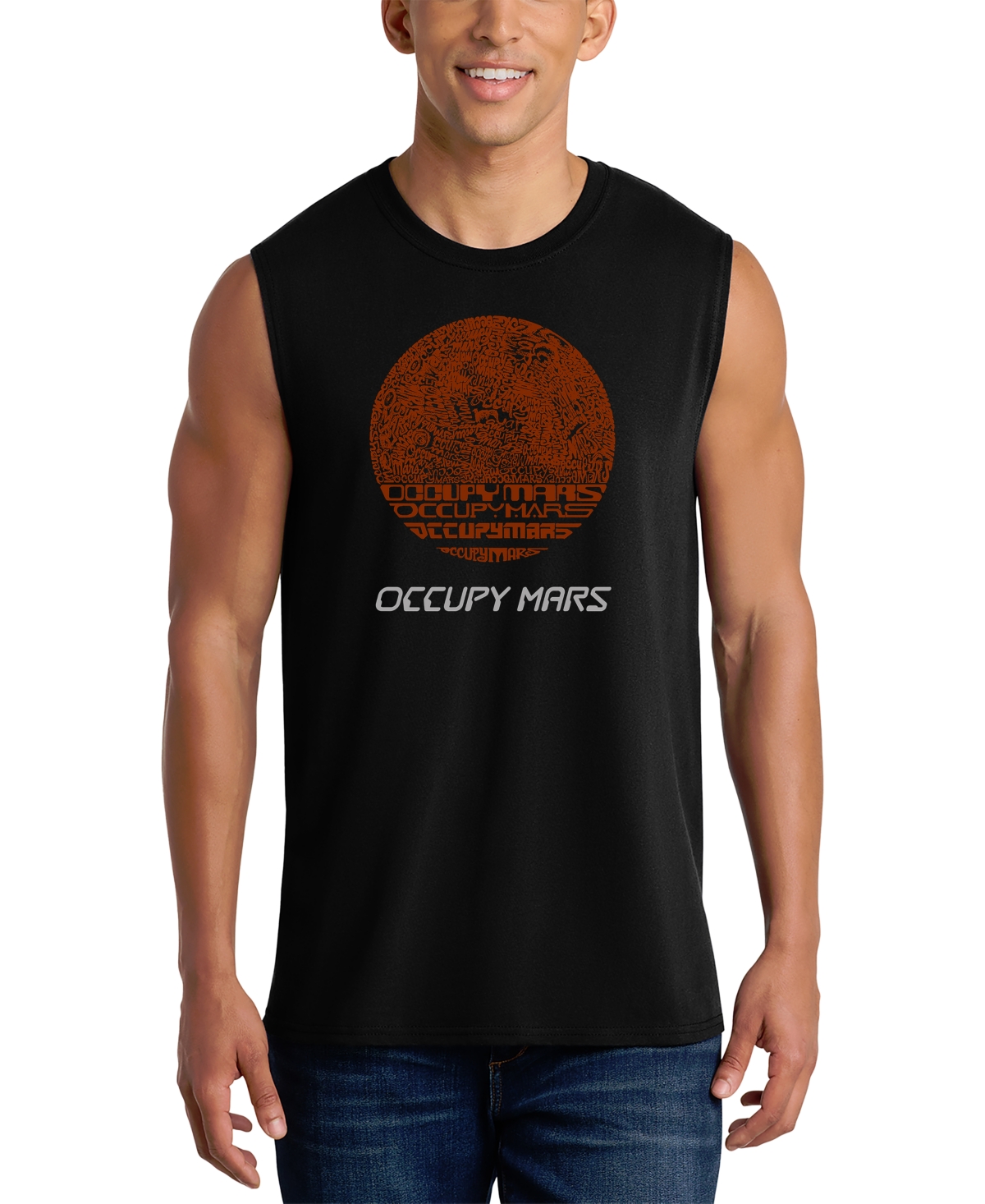 Click here for La Pop Art Mens Occupy Mars Typography Planet Grap... prices