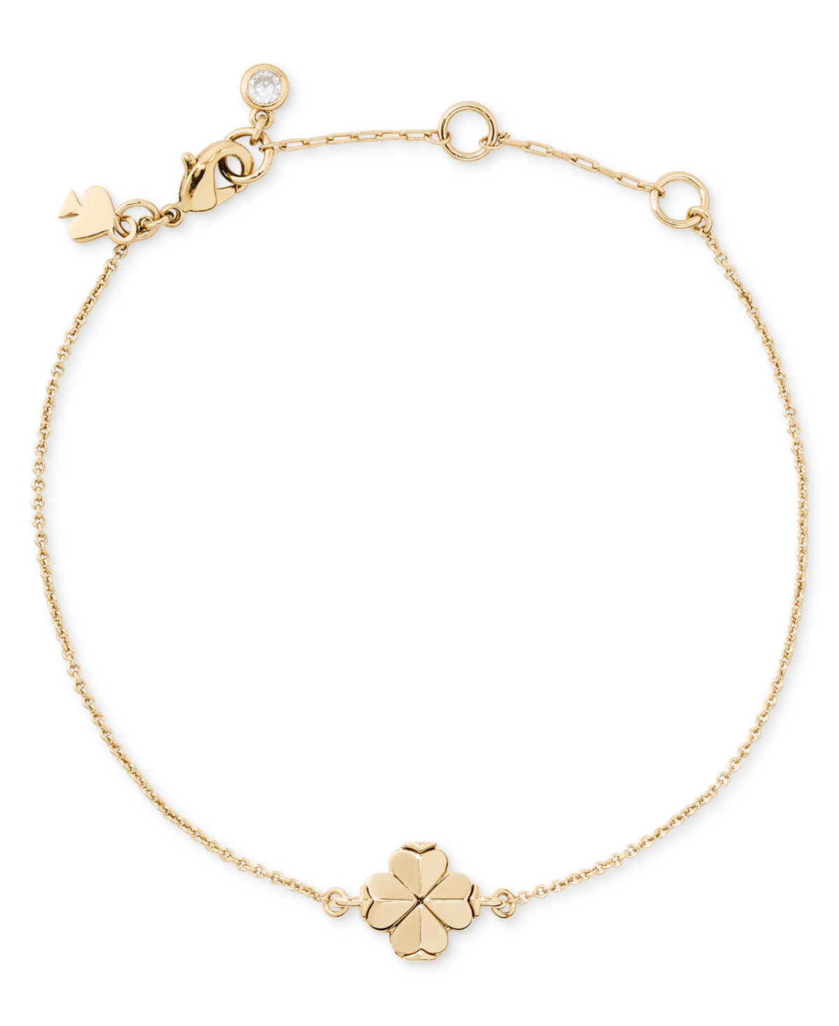 Click here for kate spade new york Gold-Tone Flower Solitaire Bra... prices