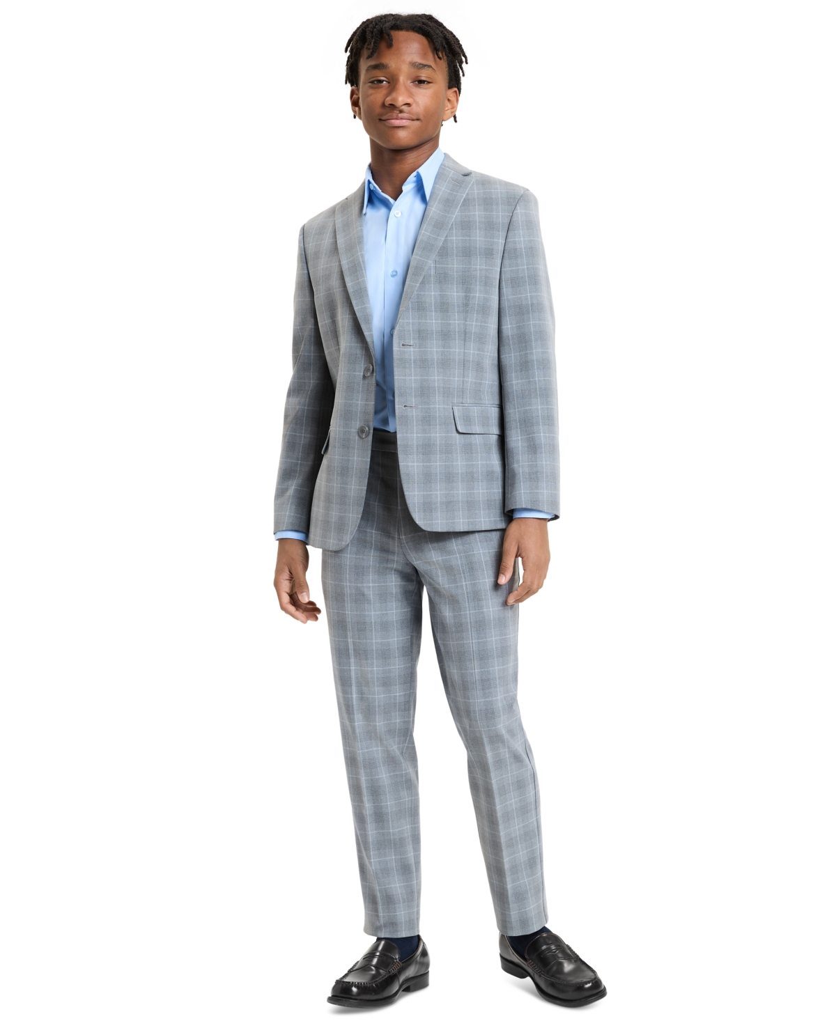 Click here for Michael Kors Boys 8-20 Plaid Suit Jacket and Pants... prices