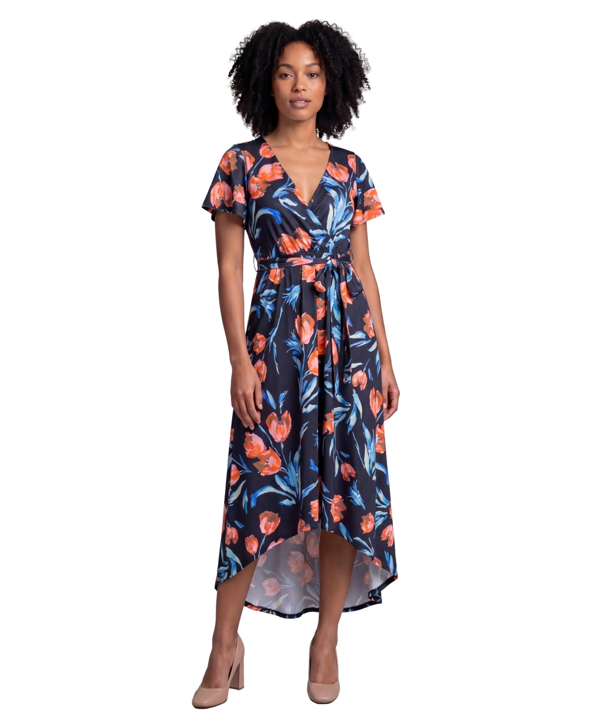 Click here for 24seven Comfort Apparel Petite Essential Black Flo... prices