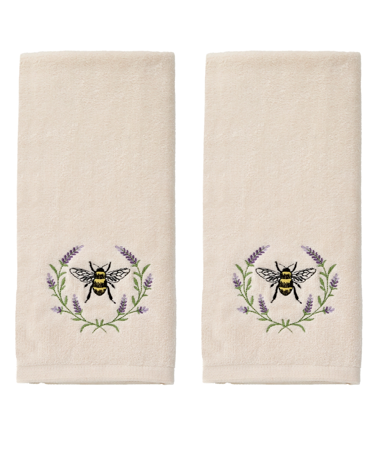 Click here for Skl Home Bee Lavender 2-Pc. Hand Towel Set - Natur... prices