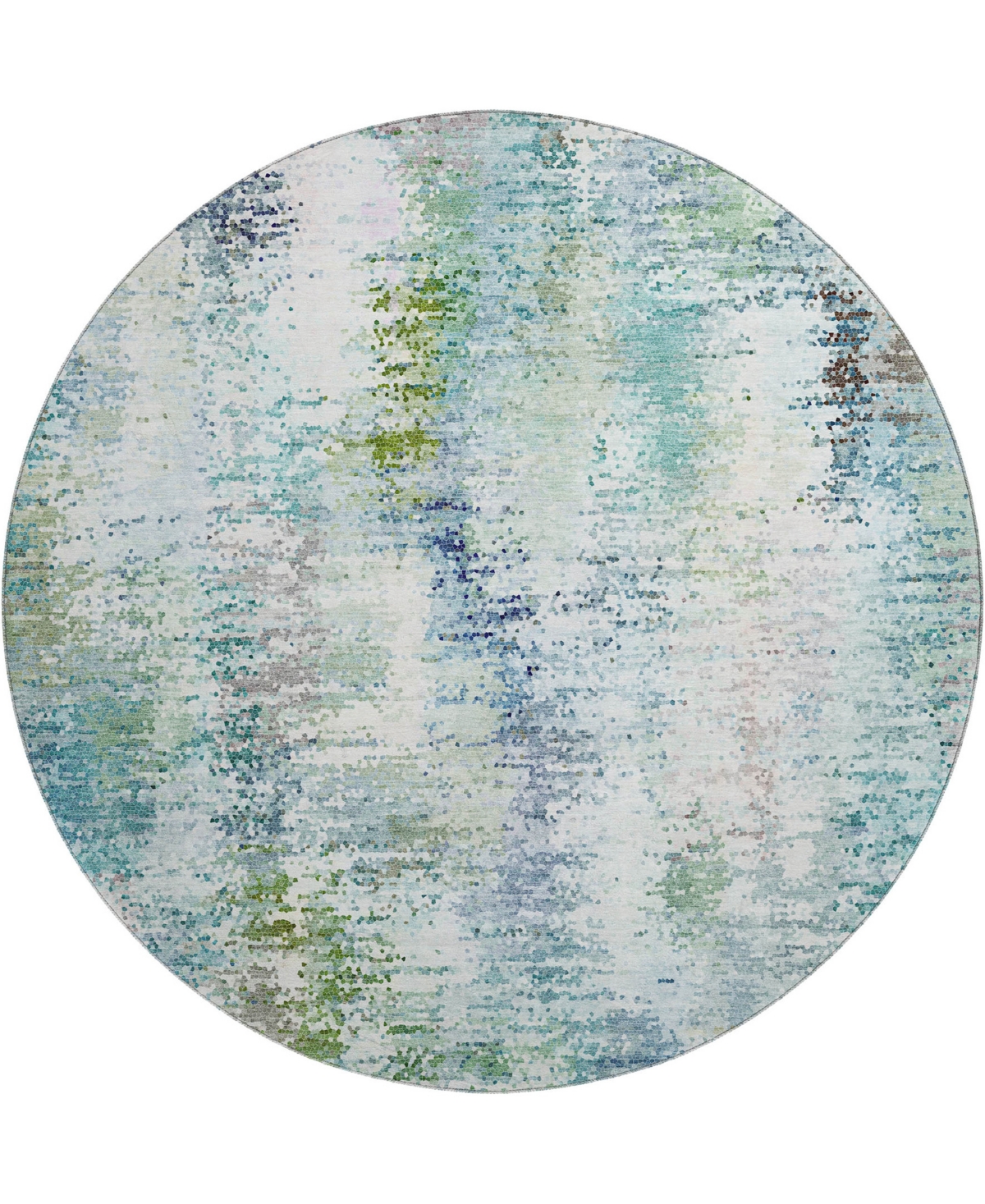 Click here for Dalyn Lumara LM5 8x8 Round Area Rug - Teal prices