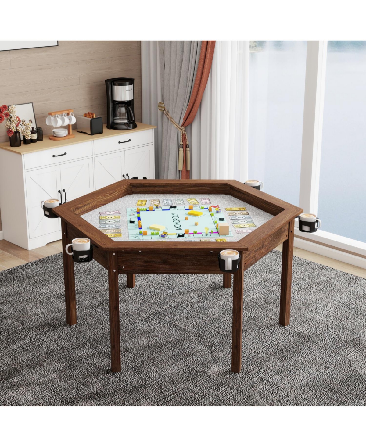 Click here for Rainsken 2-in-1 Dining and Gaming Table  with Cup... prices