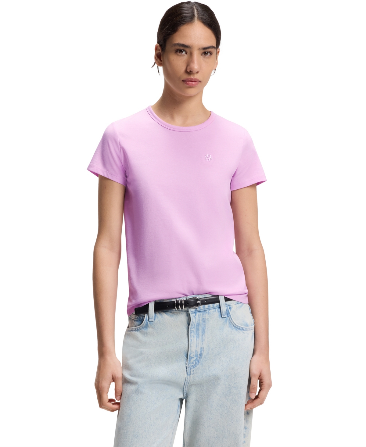 Click here for Boss by Hugo Boss Womens Cotton-Jersey Monogram Sl... prices