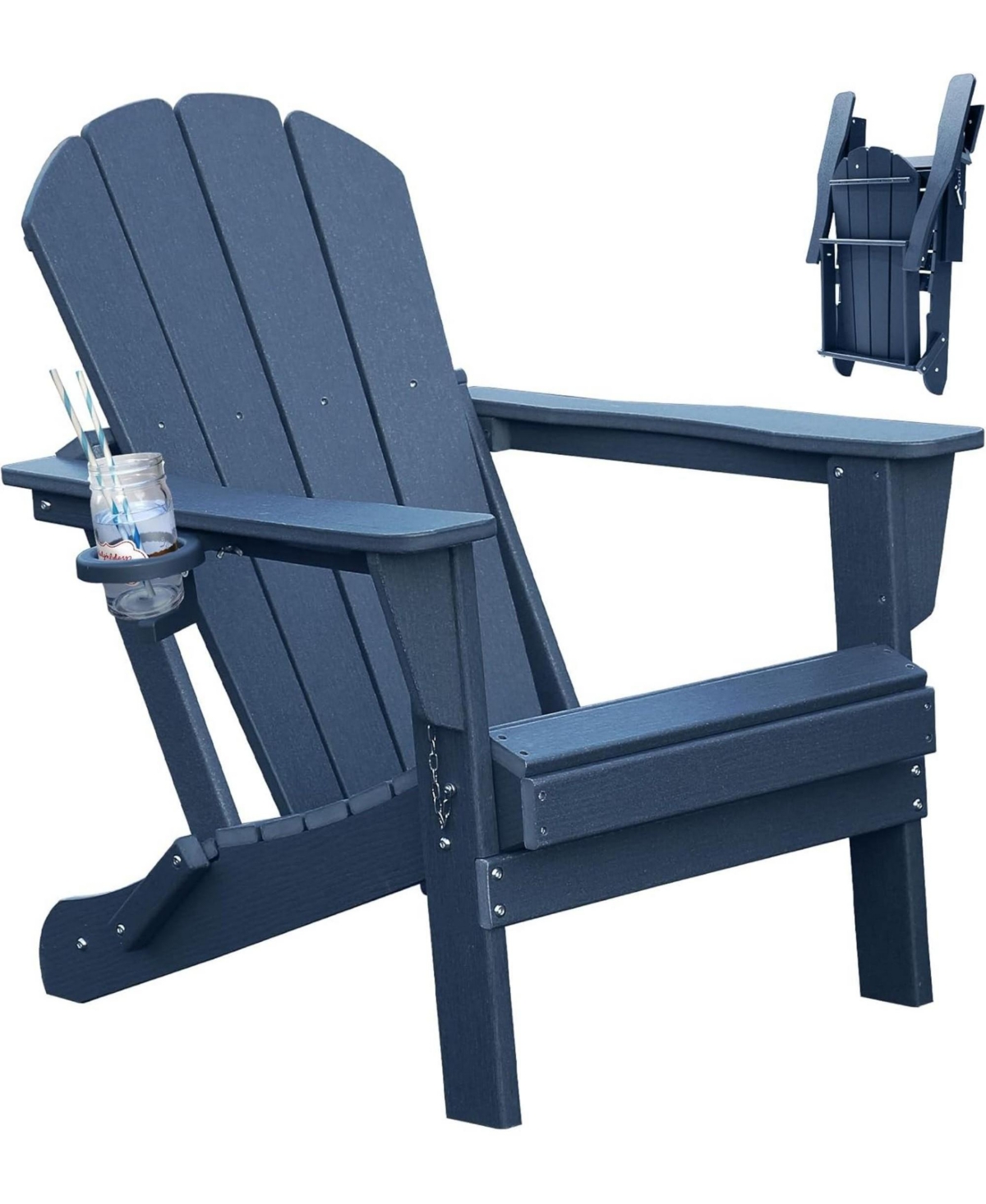 Click here for Clihome Folding Outdoor Adirondack Chairs with Cup... prices