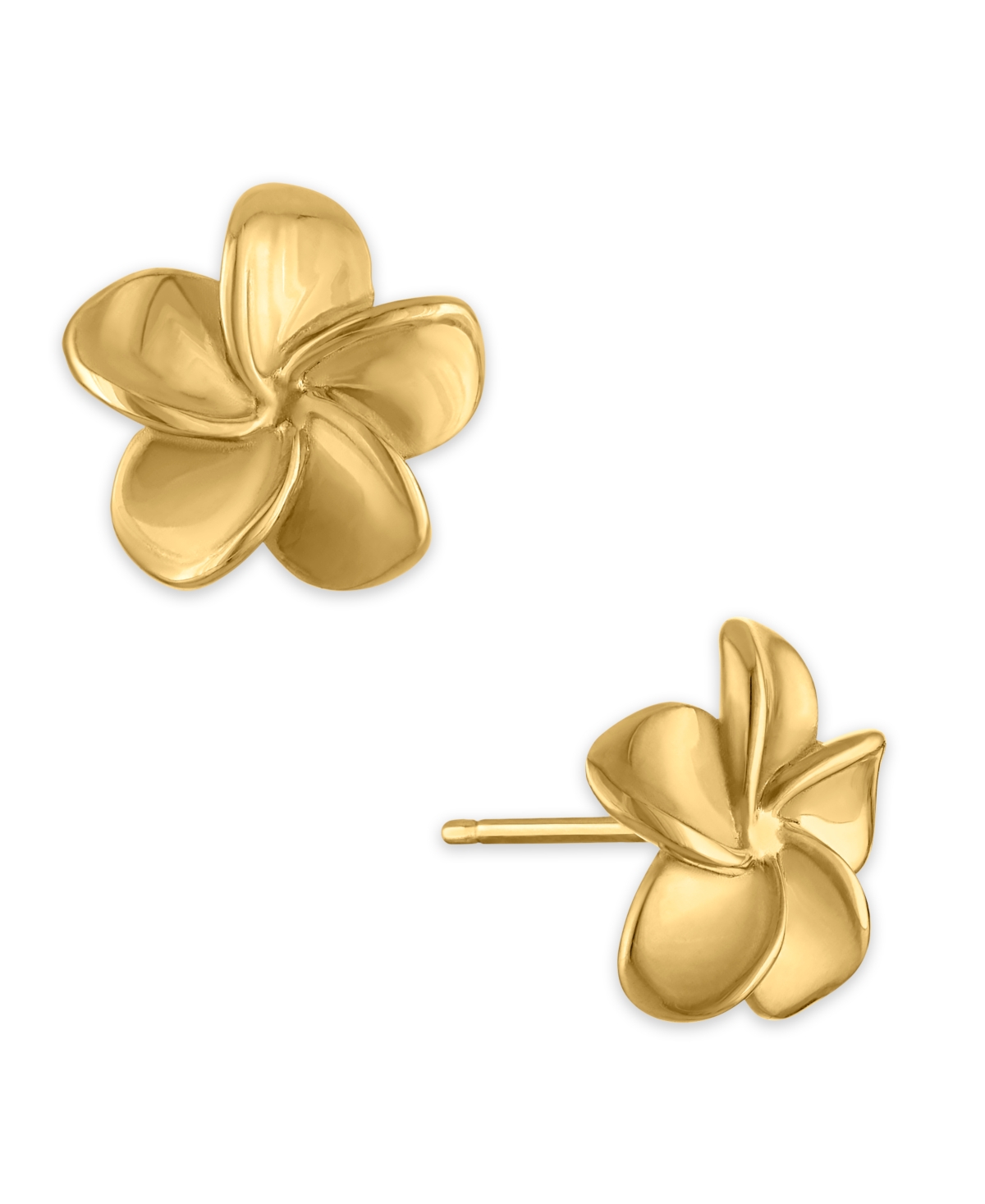 Click here for Macys Polished Flower Stud Earrings in 10k Yellow... prices