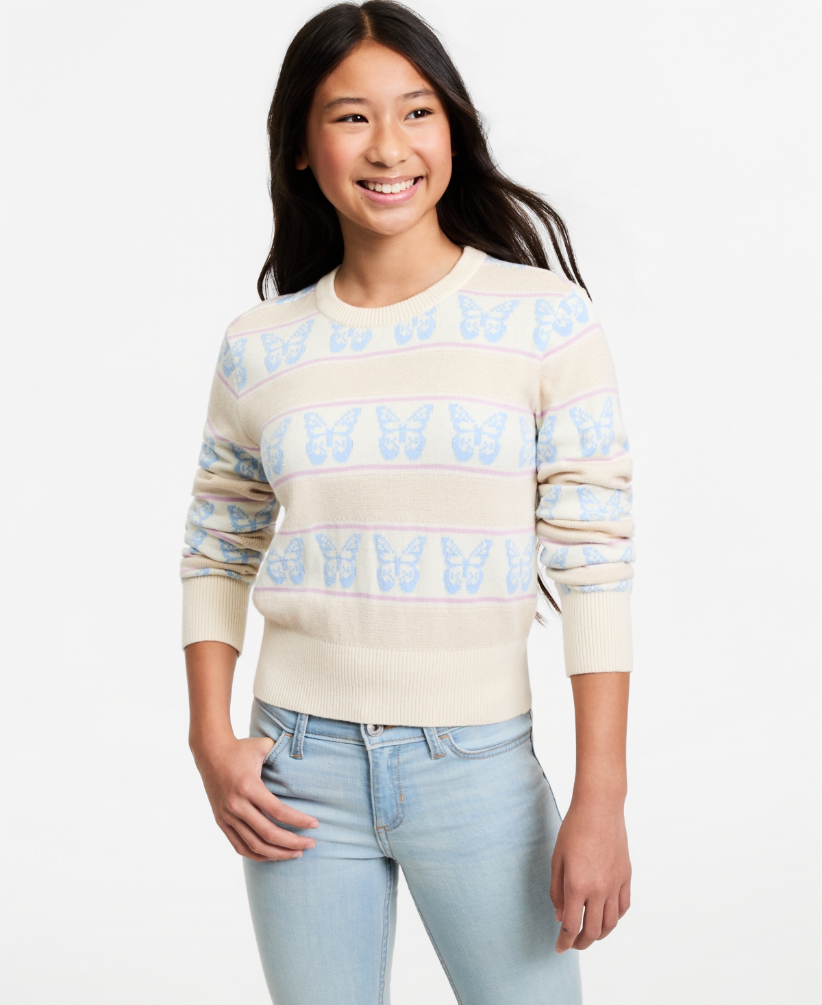 Click here for abercrombie kids Girls 5-14 Afg Intarsia Sweater -... prices