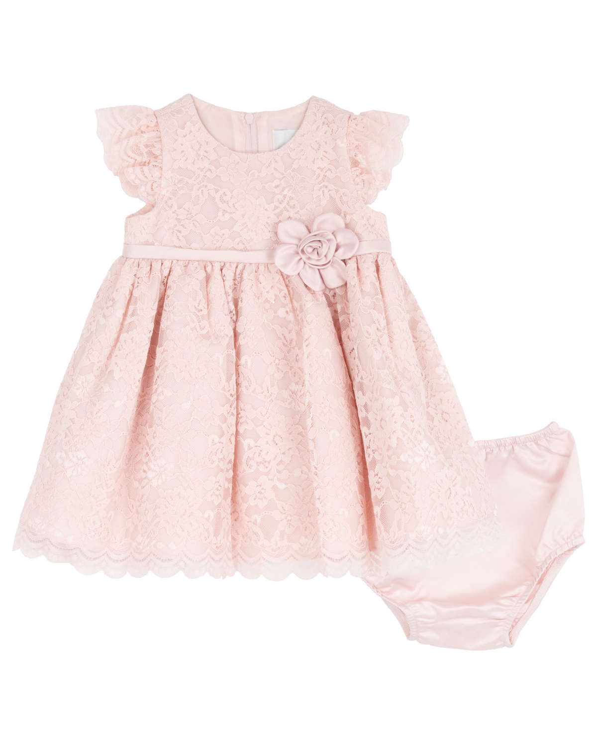 Click here for Rare Editions Baby Girls Short-Sleeve Dress with D... prices