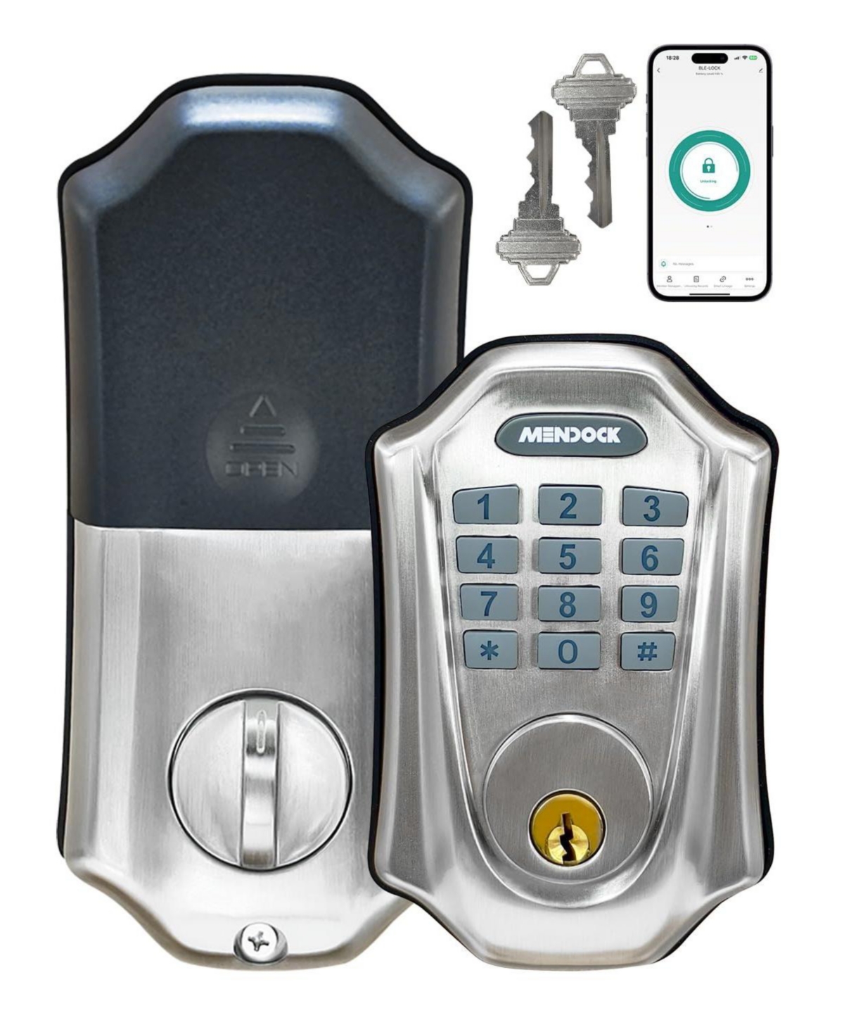Click here for Zachvo Keyless-Entry Smartphone Bluetooth Deadbolt... prices