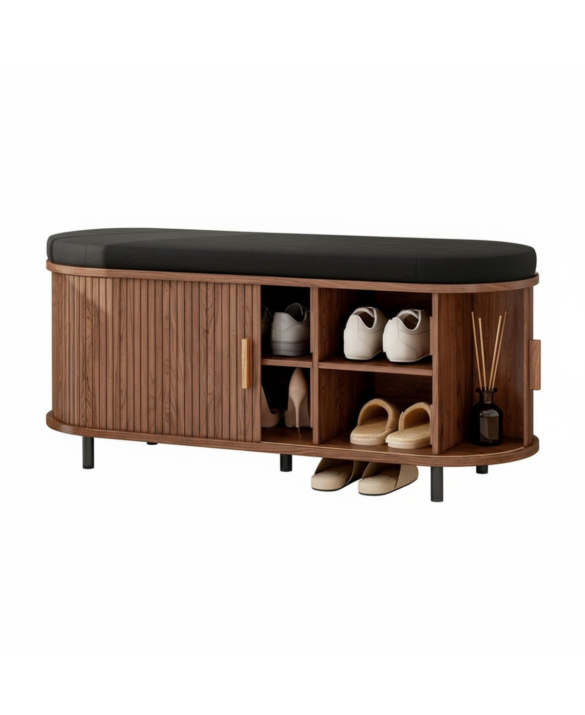 Click here for Yigii 43 Shoe Bench Storage Sliding Door Adjustabl... prices