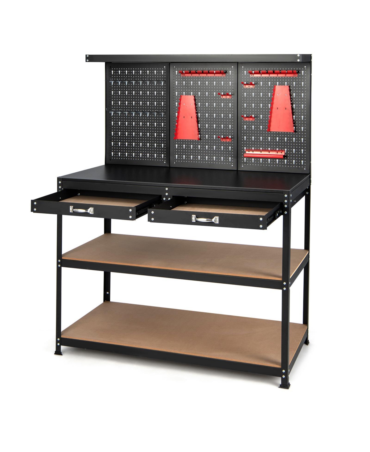 Click here for Gouun 48 Inch Workbench with Pegboard and Drawers... prices