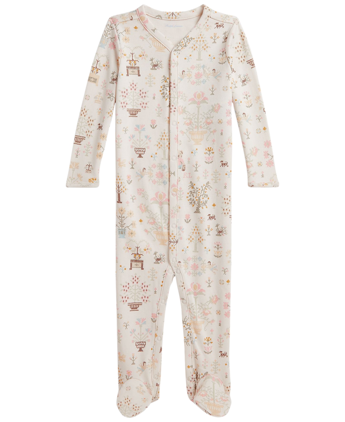 Click here for Polo Ralph Lauren Baby Girls Polo Bear Cotton Foot... prices