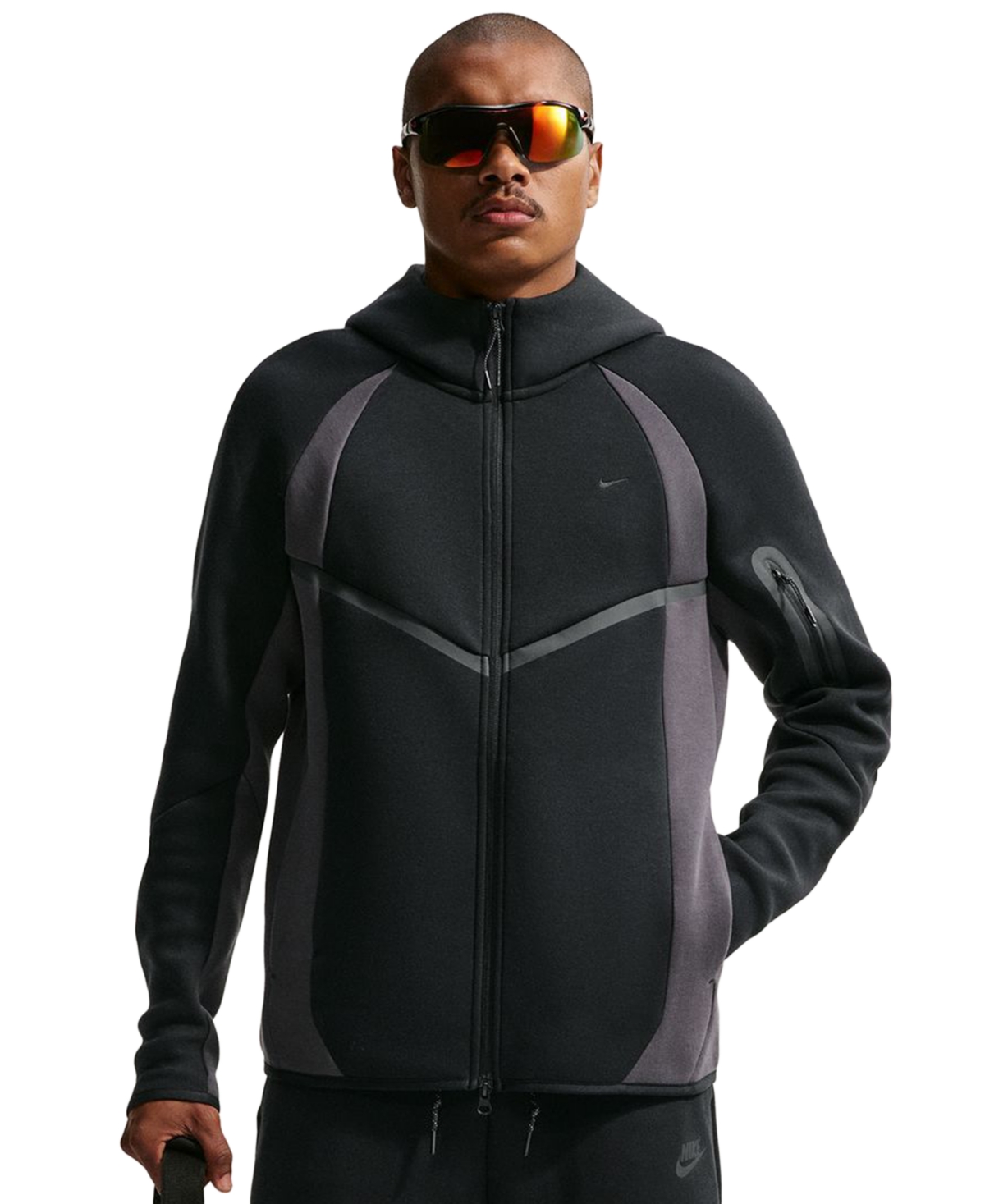 Click here for Nike Mens Tech Color-Block Full-Zip Fleece Sweatsh... prices