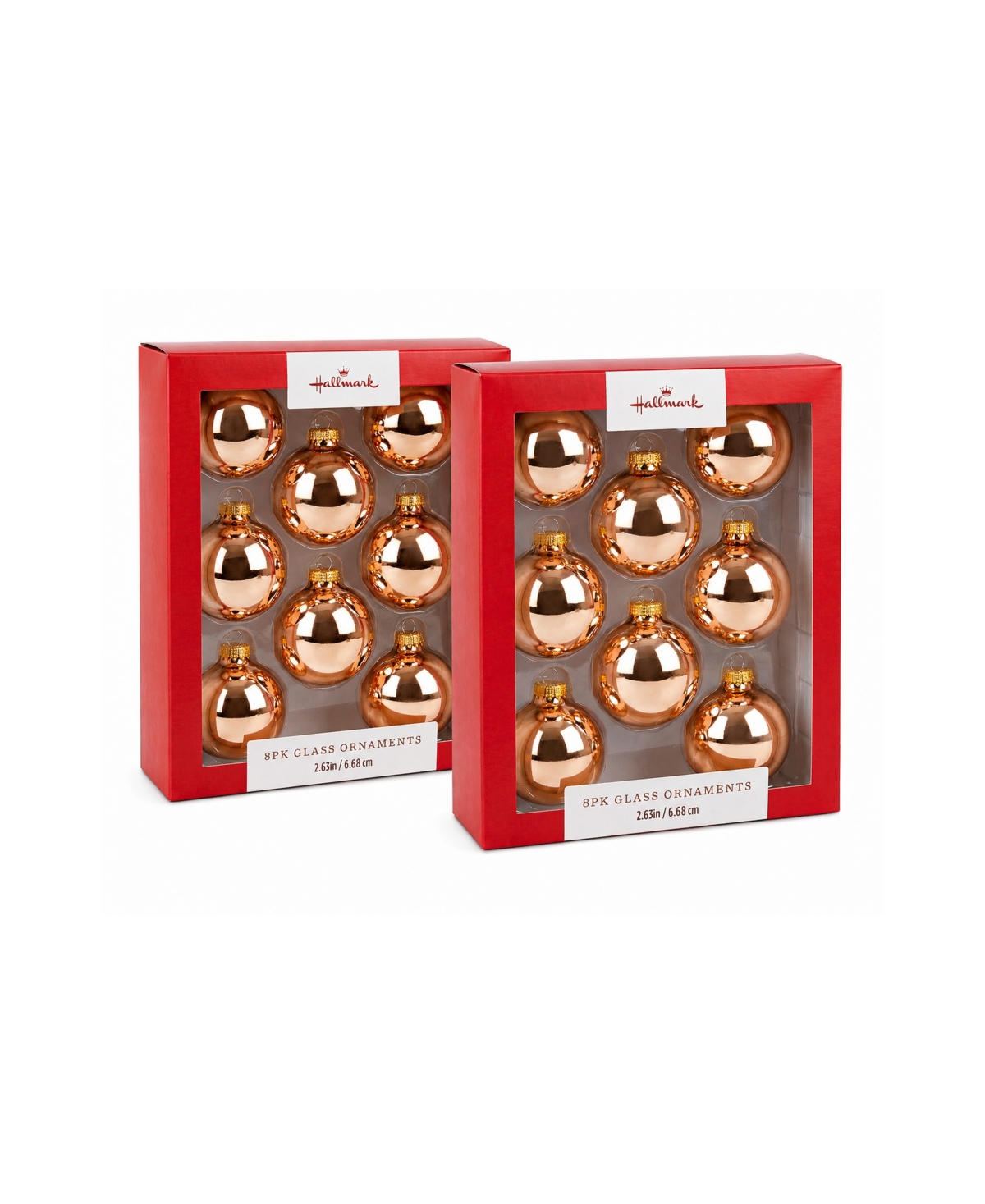 Click here for Hallmark Holiday 16-Piece Glass Ball Ornaments - B... prices