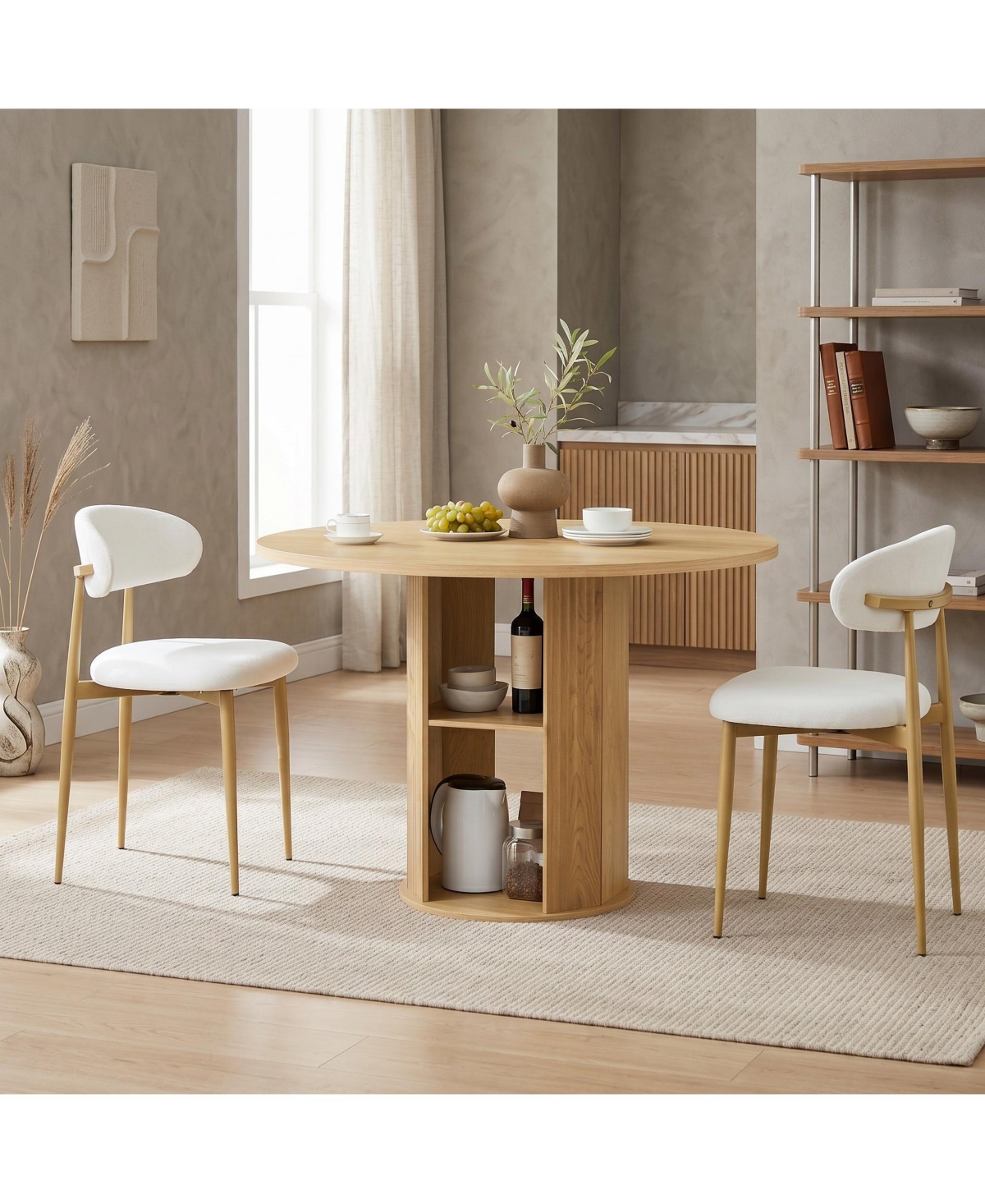 Click here for Sailvan Round Dining Table Set with 2 Chairs  2-Ti... prices