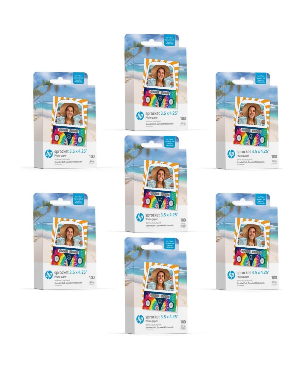 Click here for Hp 3.5 x 4.25 Sticky-Backed Zink Photo Paper (700-... prices