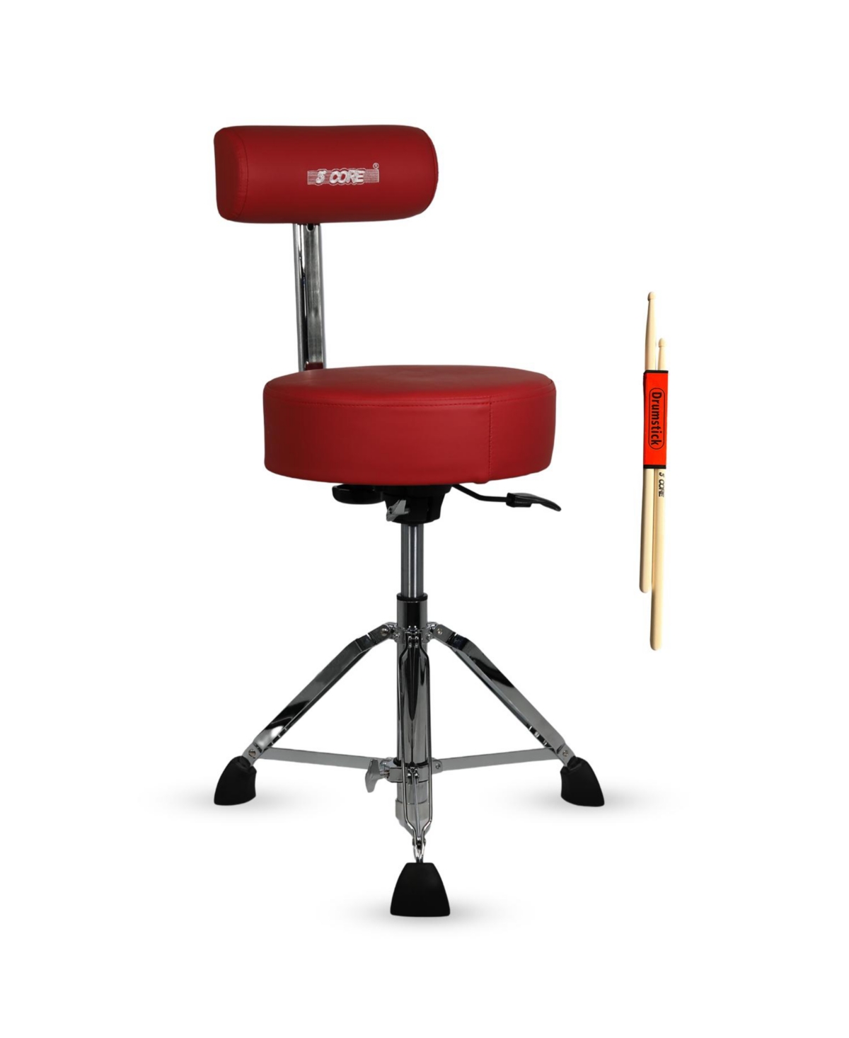 Click here for 5 Core Drum Throne w Backrest 4 Padded Stool Airli... prices