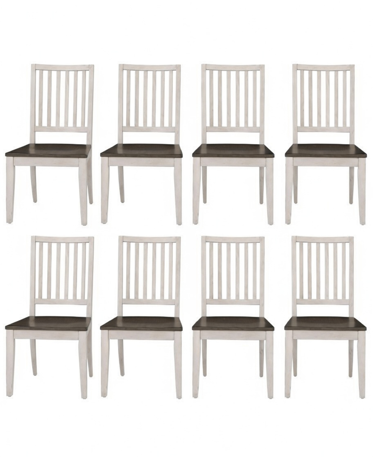 Click here for Dawnwood 8-Piece Wood Dining Side Chair Set - Off-... prices